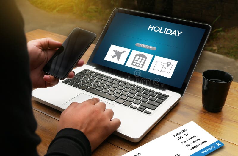 Holiday Reservation Website Interface Concept Stock Photo - Image of ...