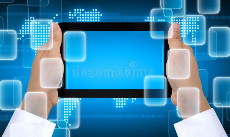 Touch pad stock photo. Image of innovation, hand, internet - 28912394