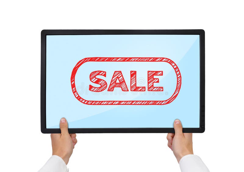 Touch pad with sale stock photo. Image of technology - 34479680