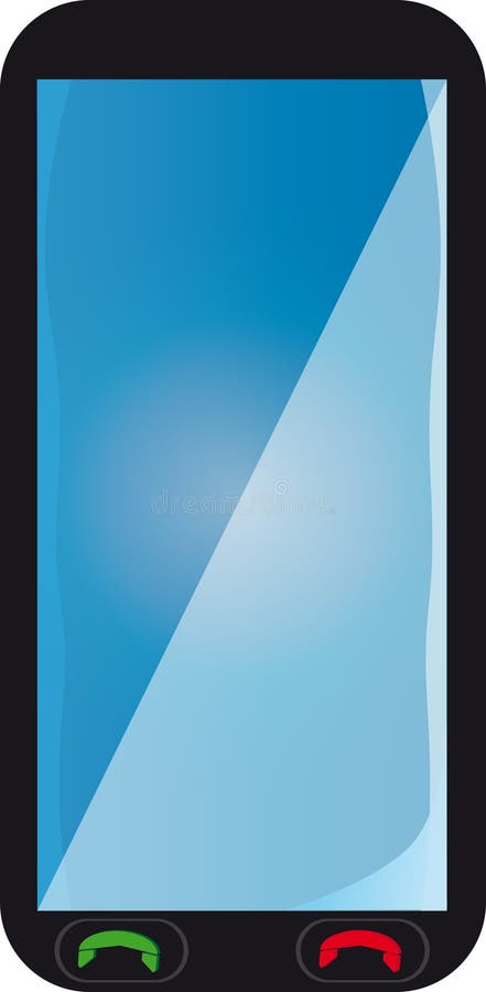 Touch phone stock vector. Illustration of call, close - 12678519
