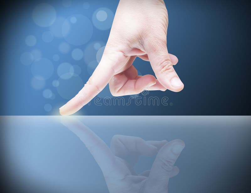 Touch stock image. Image of indicating, count, adult - 42530721