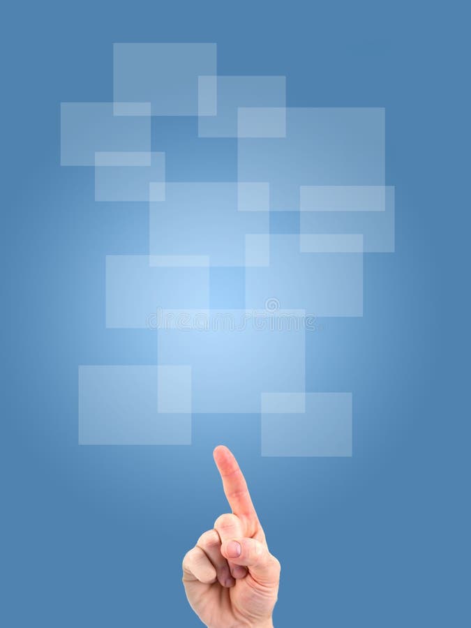 Touch Screen stock image. Image of choose, nonverbal - 18592335