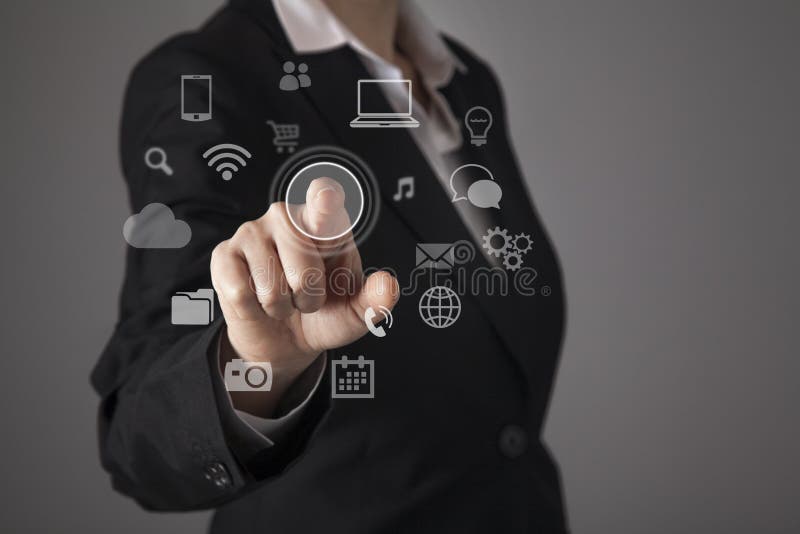 Touch Screen stock photo. Image of contemporary, interface - 43392048