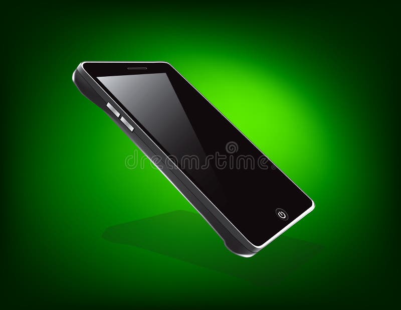 Touch Screen Cell Phone stock illustration. Illustration of cellphone ...
