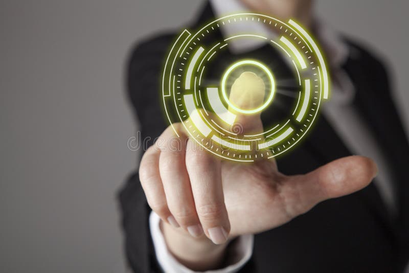 Touch screen concept stock image. Image of human, hand - 44803479