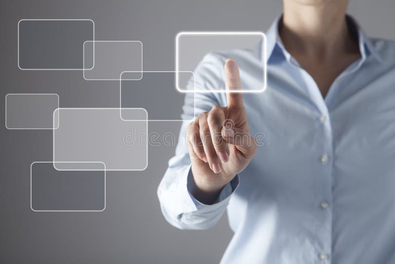 Touch screen concept stock image. Image of interfaceicons - 44831255