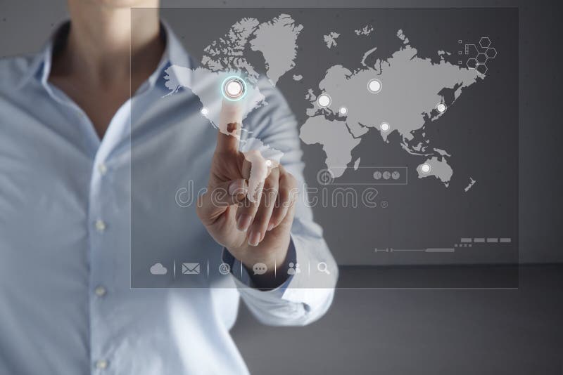 Touch screen concept stock photo. Image of communications - 44831358