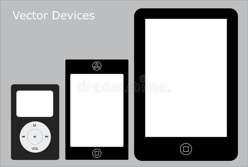 Touch Screen Devices stock vector. Illustration of iphone - 25368169