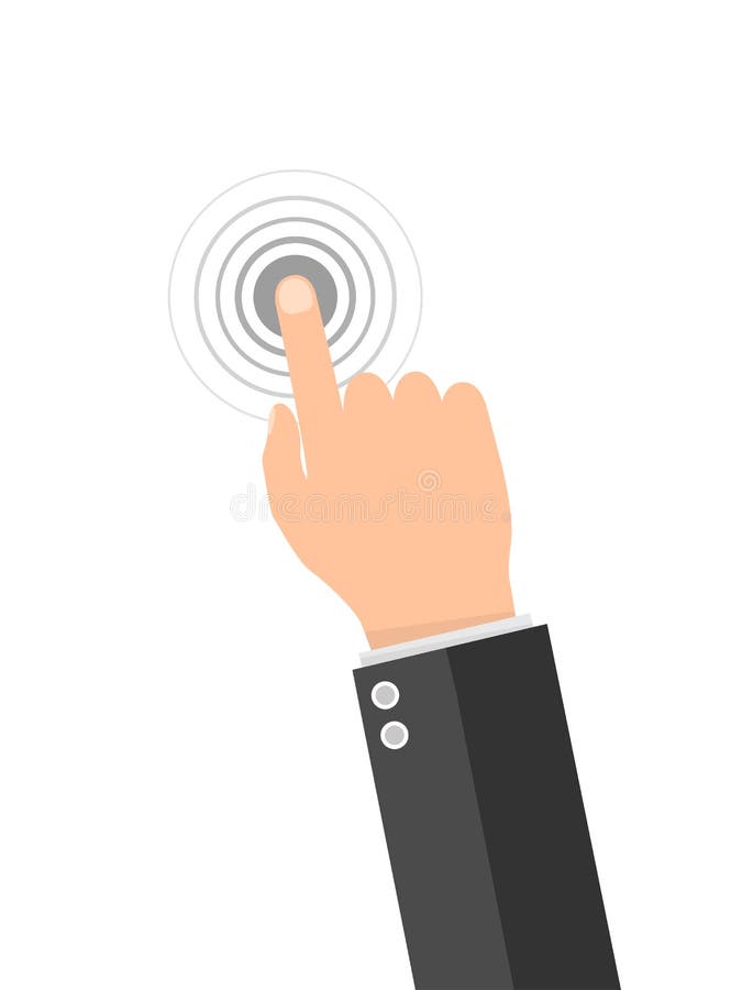 Touch Screen Finger Icon. Vector Illustration Stock Illustration ...
