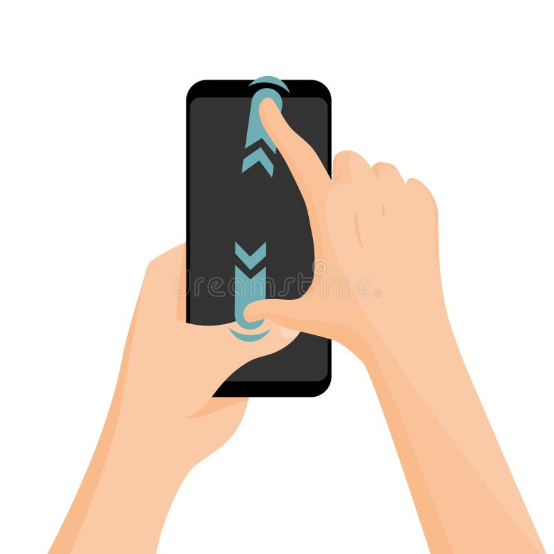 Touch Screen Hand Gestures. Flat Colored Icon with Movement of Finger ... Touch Screen Hand Gestures. Flat Colored Icon with Movement of Finger ...