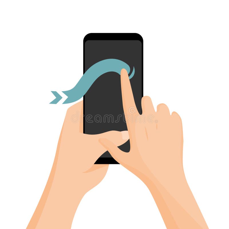 Touch Screen Hand Gestures. Flat Colored Icon with Movement of Finger ... Touch Screen Hand Gestures. Flat Colored Icon with Movement of Finger ...