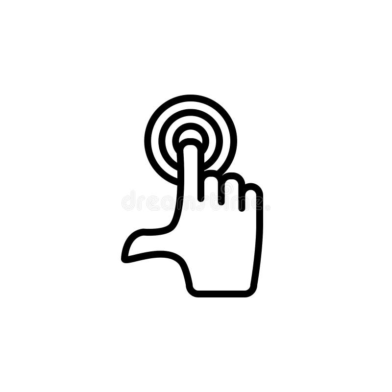 Touch Screen Icon Design Template Stock Vector - Illustration of ...