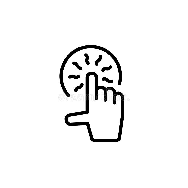 Touch Screen Icon Design Template Stock Vector - Illustration of ...