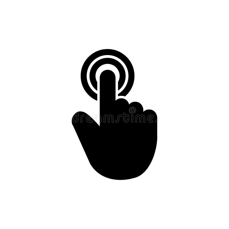 Touch Screen Icon Flat Vector Template Design Trendy Stock Vector ...