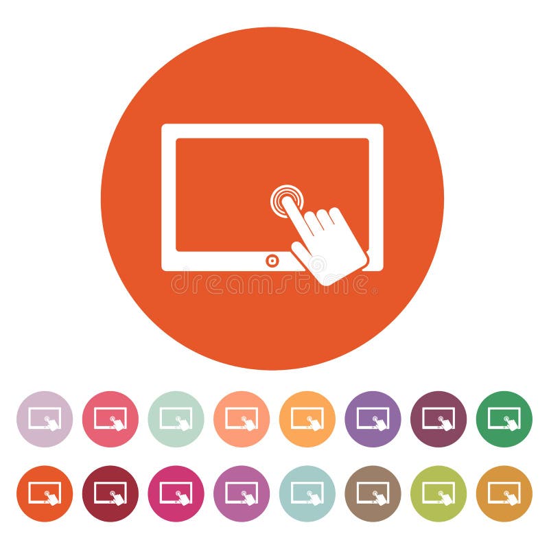 The Tablet Icon. Tablet Symbol Stock Vector - Illustration of computer ...