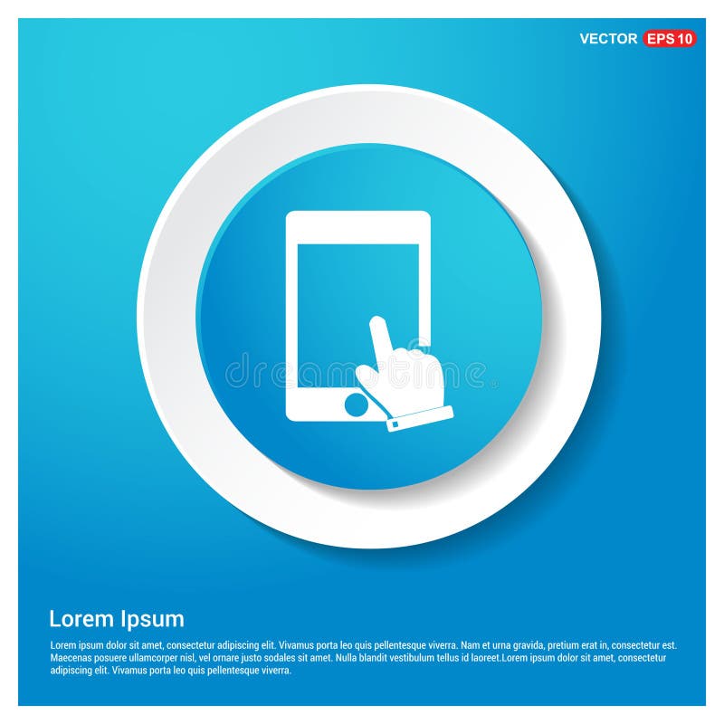 Touch Screen Icon stock vector. Illustration of smartphone - 132391318