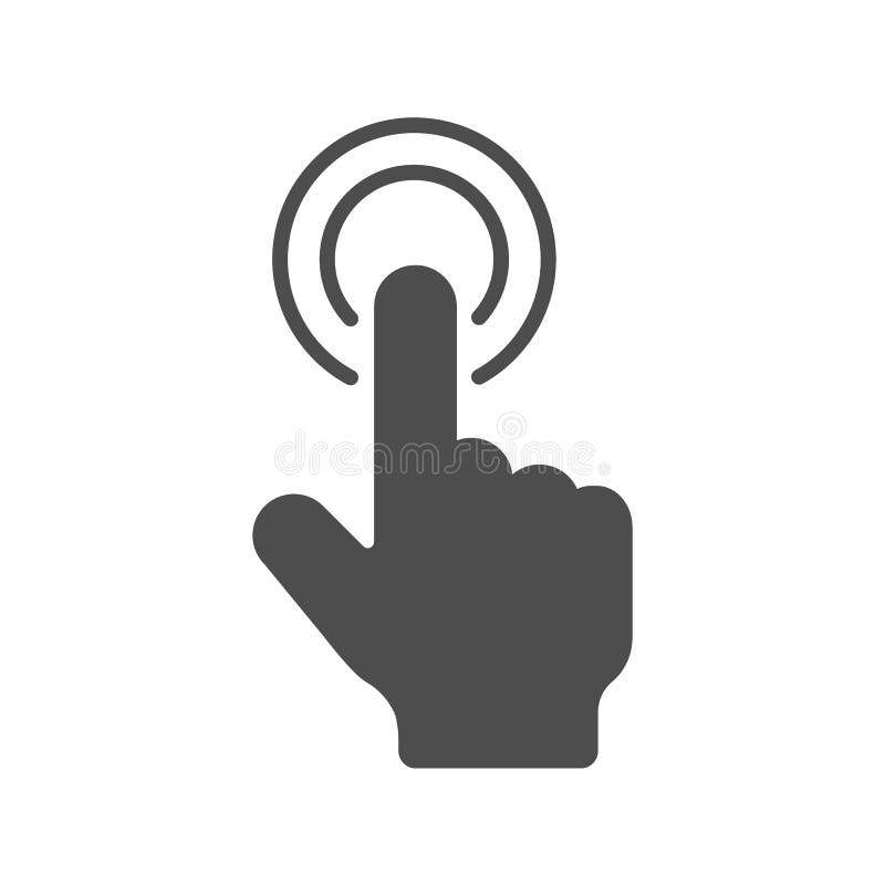 Touch Screen Icon Vector Symbol Isolated on White Background Stock ...