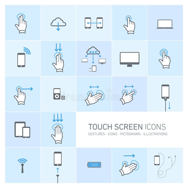 Commonly Used Multi-touch Gestures Stock Vector - Illustration of ... Commonly Used Multi-touch Gestures Stock Vector - Illustration of ...