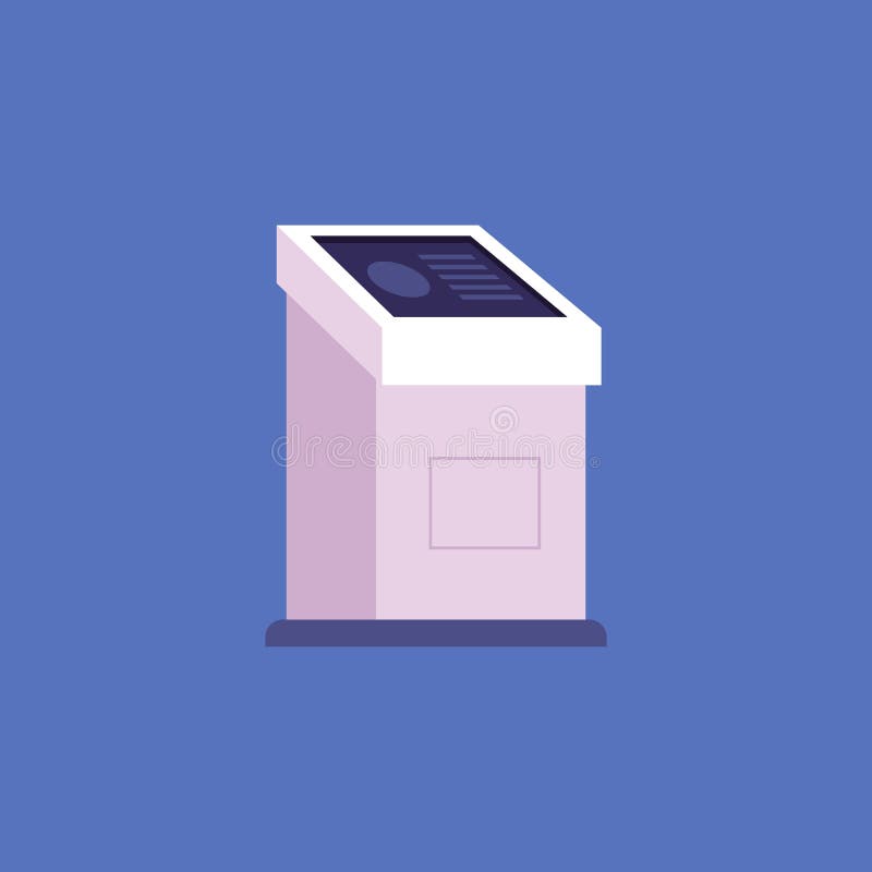 Interactive Control Panel for Smart Factory, Flat Vector Illustration ...