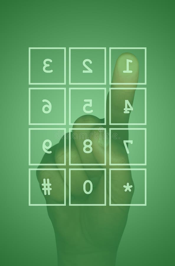 Touch Screen Keypad and Hand Stock Photo - Image of press, unique: 3654672