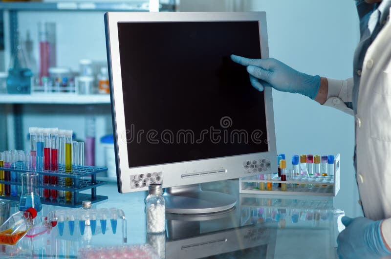 Laboratory Experiment in Science Research Lab Stock Image - Image of ...