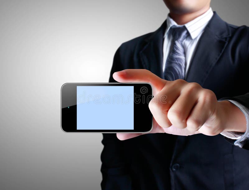 Touch screen mobile phone stock photo. Image of blank - 24378502