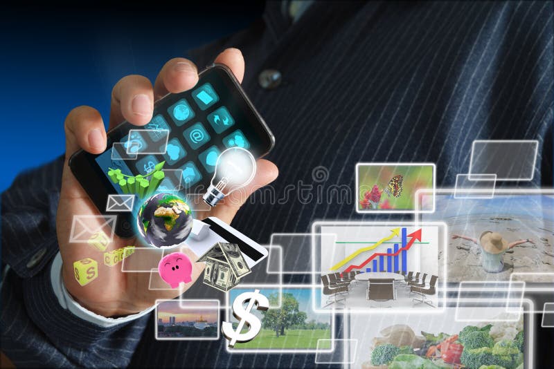 Touch screen mobile phone stock photo. Image of closeup - 26526604