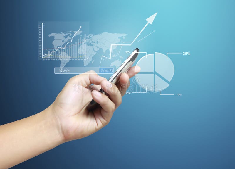 Touch screen mobile phone stock image. Image of mobile - 38214631