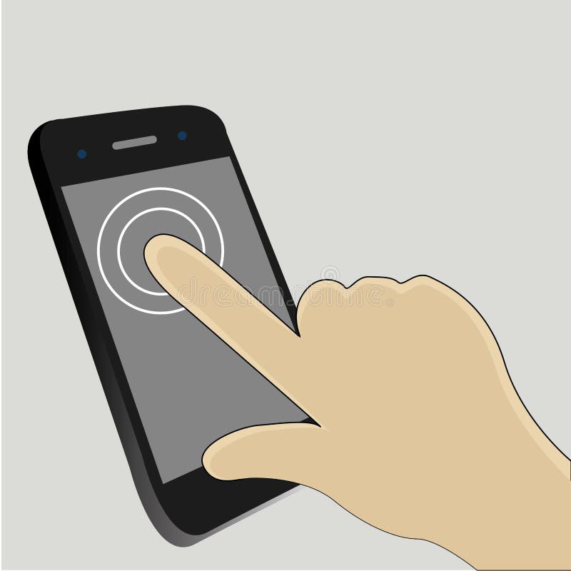 Touch Screen stock vector. Illustration of blog, cellular - 32671241