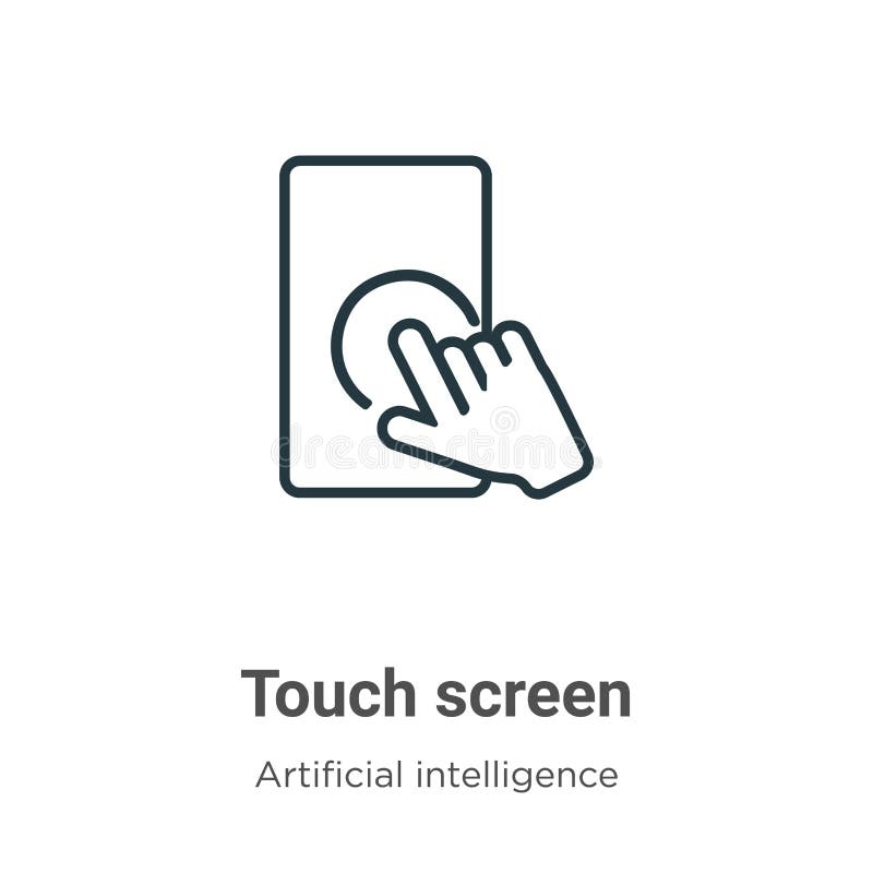 No Touch Outline Vector Icon. Thin Line Black No Touch Icon, Flat ...