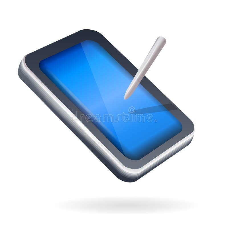 Touch screen pad device stock vector. Illustration of device - 14056966