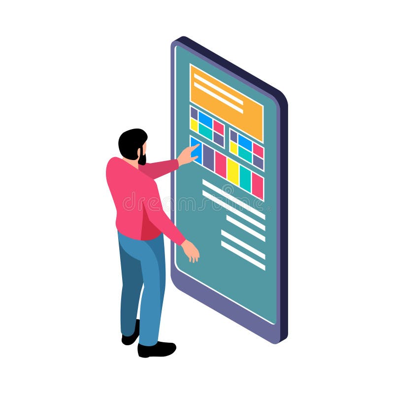 Touch screen hand gestures stock vector. Illustration of mobile - 39503189