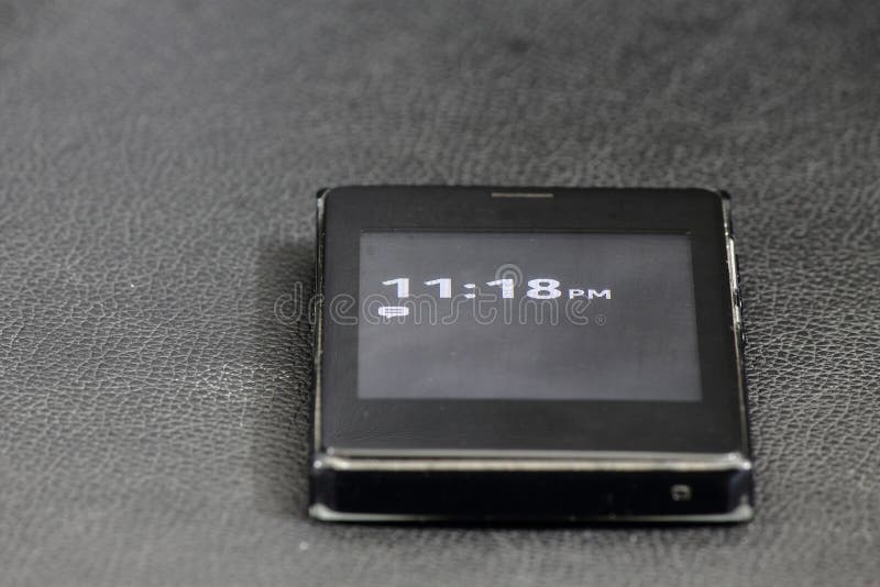 Touch Screen Phone and Time Stock Image - Image of schedule, mobile ...