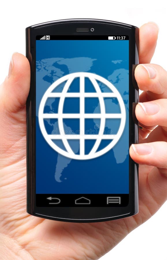 Touch screen phone stock photo. Image of display, screen - 40259192