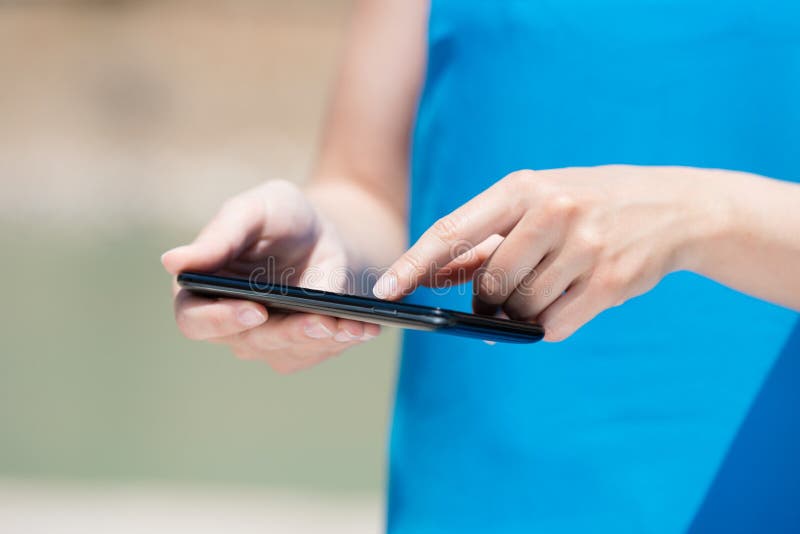 Touch screen smart phone stock photo. Image of internet - 31663646