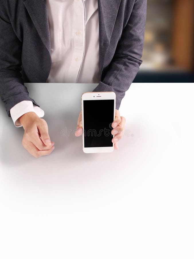 Touch Screen Smartphone in Hand Stock Photo - Image of debit, commerce ...