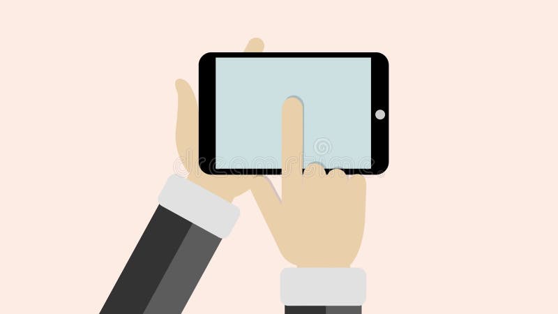 Touch Screen the Table Phone Stock Footage - Video of business ...