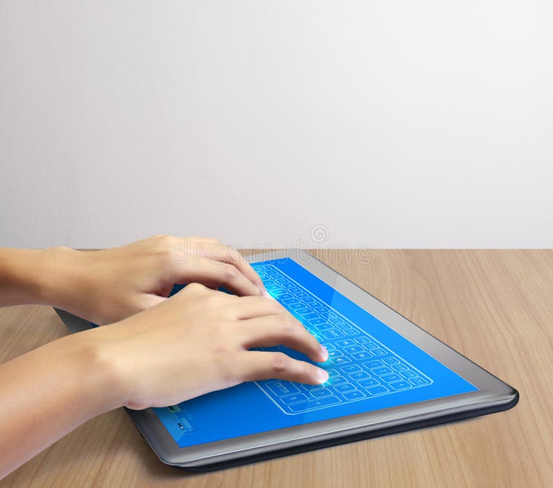 Touch screen Tablet stock image. Image of examining, article - 23864283