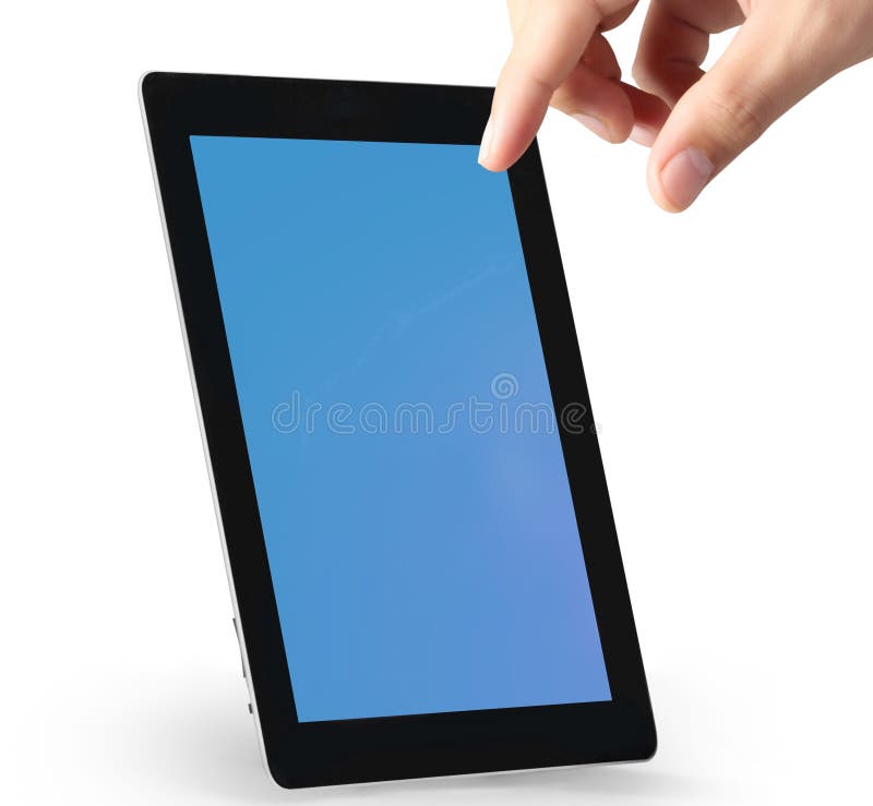 Touch screen tablet stock illustration. Illustration of modern - 28461152