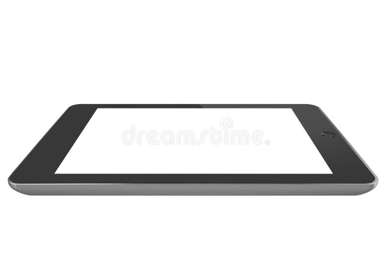 Touch Screen Tablet Computer (3D Render). Stock Photo - Image of tablet ...