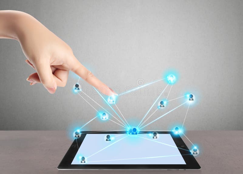 Touch screen tablet stock illustration. Illustration of modern - 34262948