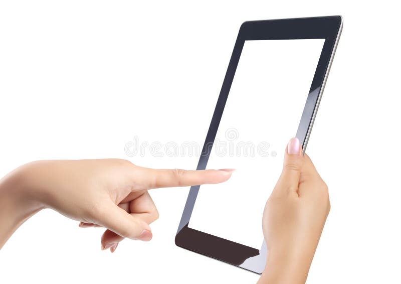 Touch Screen Tablet and Shows Tablet Stock Illustration - Illustration ...