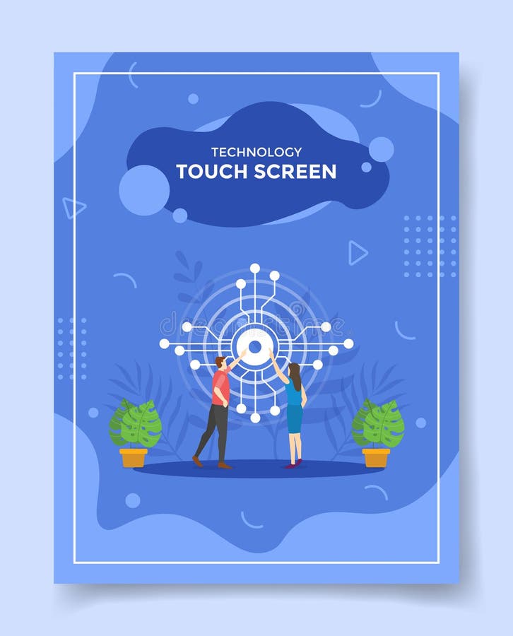 Touch Screen Technology Concept for Template of Banners, Flyer, Books ...