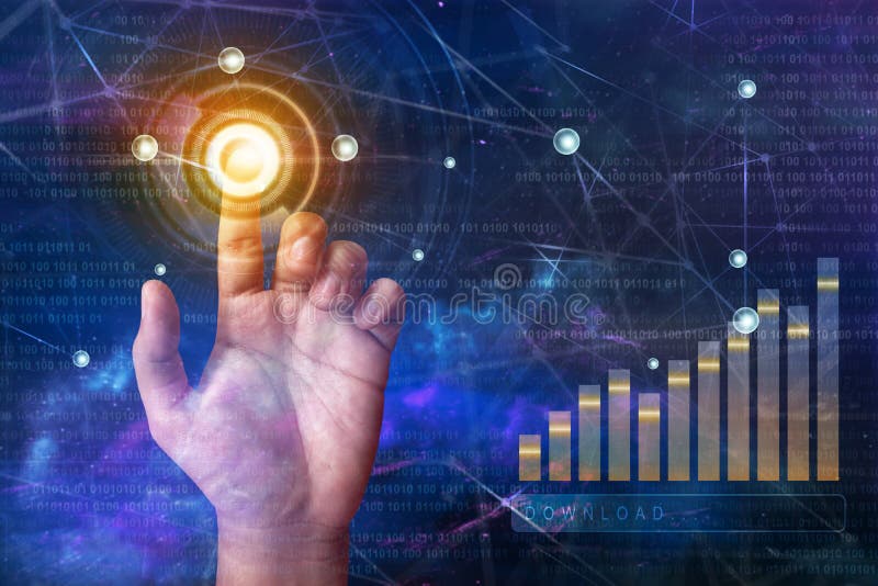 Touch screen technology stock photo. Image of hack, information - 87325498