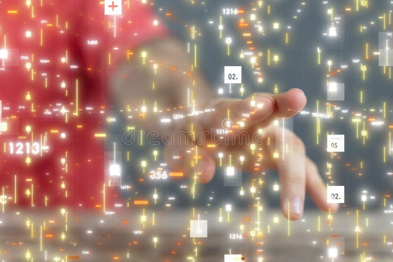 A Touch Screen Technology. Future Modern Touch Screen Technology Stock ...