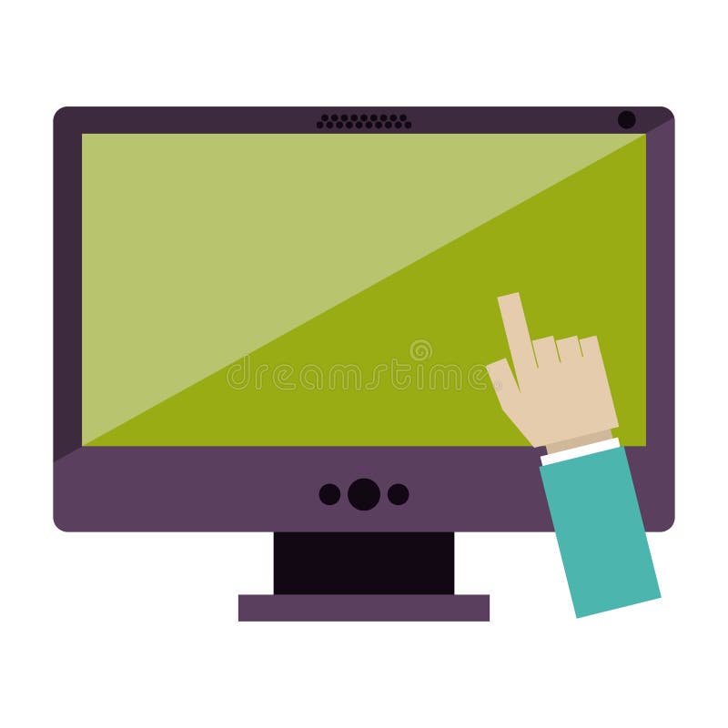 Touch screen technology stock illustration. Illustration of blank ...
