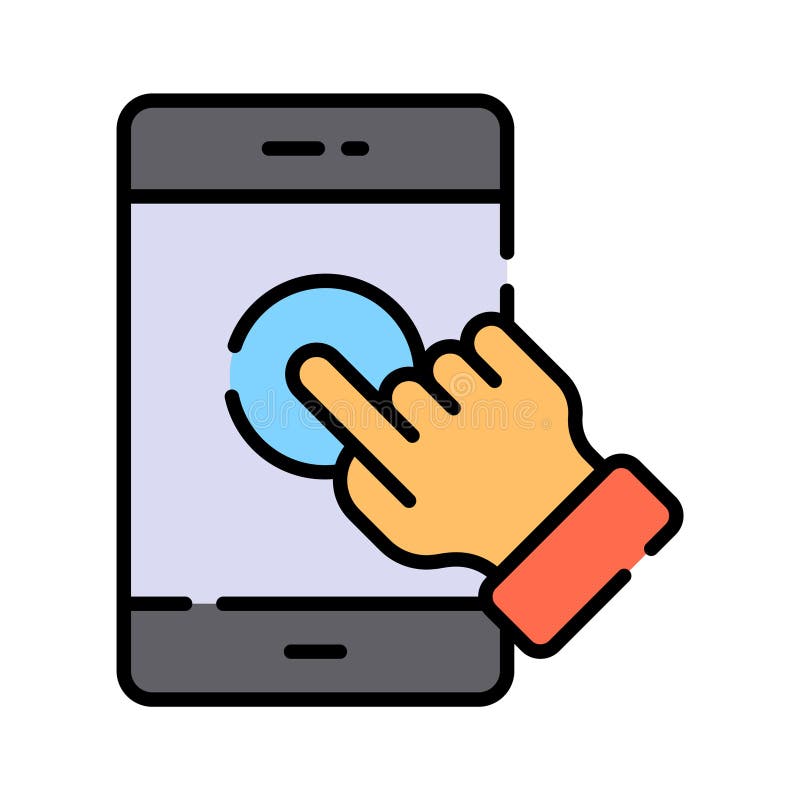 Touch Screen stock vector. Illustration of identity - 338452222