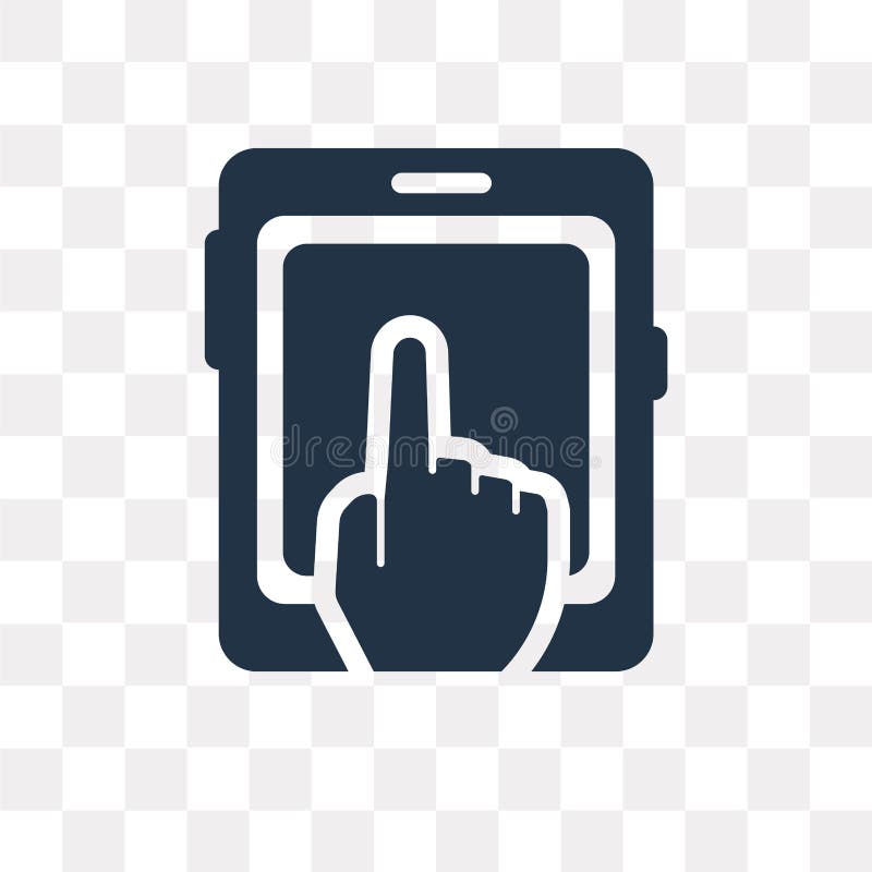 Do Not Touch Vector Icon Isolated on Transparent Background, Lin Stock ...