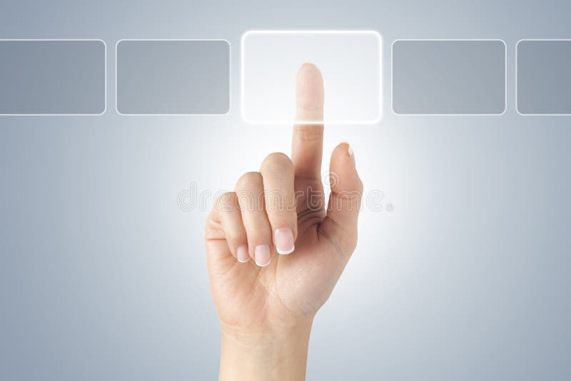 Touch Screen stock photo. Image of person, interface - 44828294