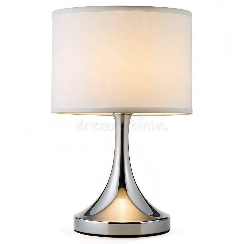 Touch Sensitive Bedside Lamp Gadget on White Background Stock ...